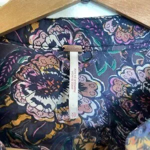 Free People | Jackets & Coats | Free People Soft Printed Balloon Sleeve ...